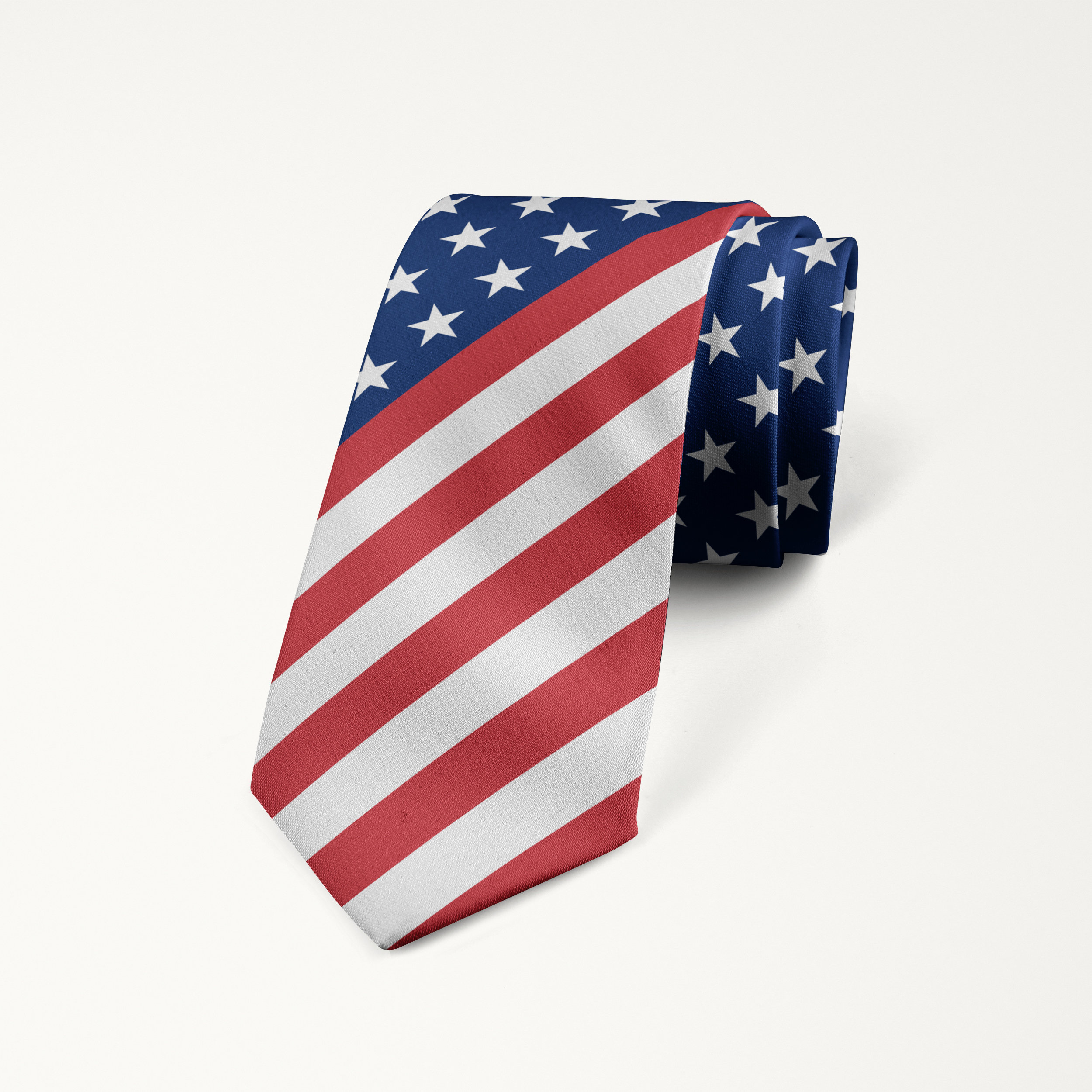 American Flag Tie Patriotic Necktie Stars and Stripes USA - Etsy