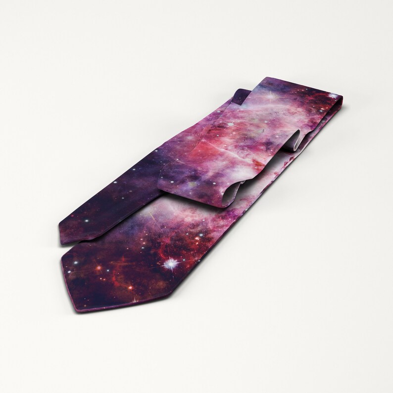 Purple Blue Galaxy Tie, Outer Space Stars Necktie, Astronomy Gift - Etsy
