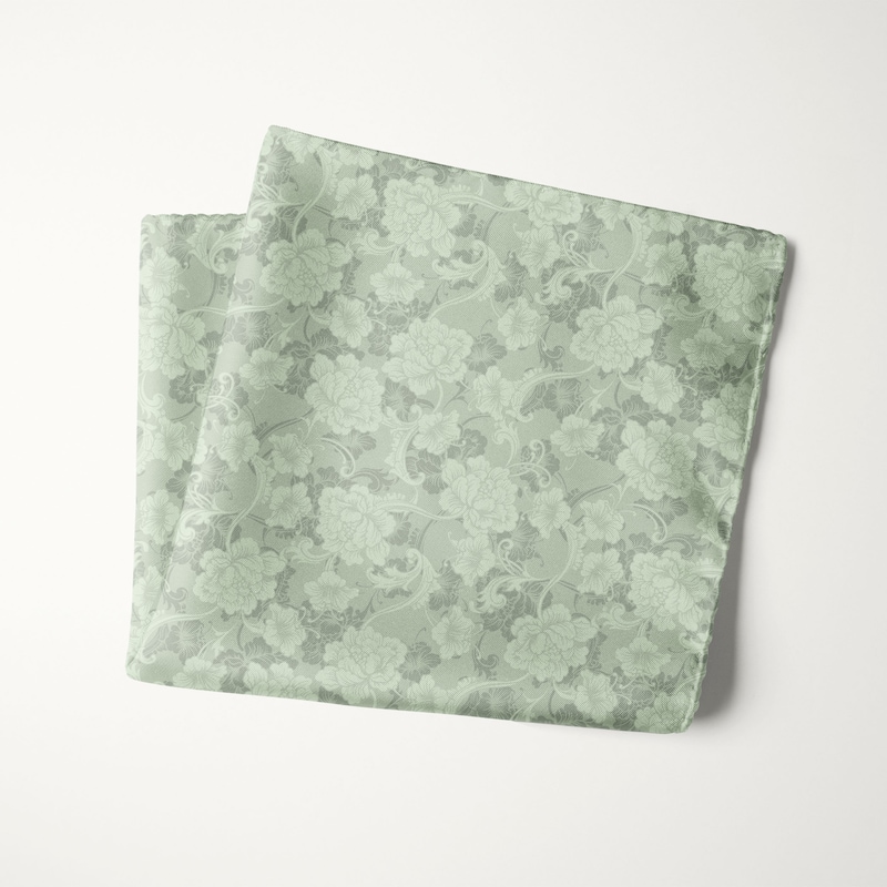 Sage Pocket Square - Etsy