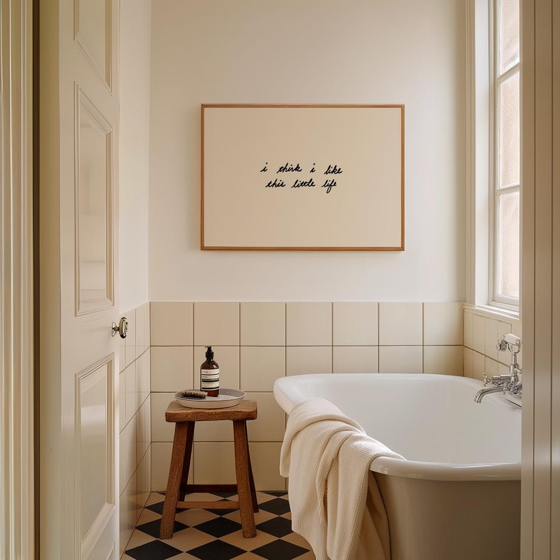 Typography Art Print: I Think I Like This Little Life (digital Download ...