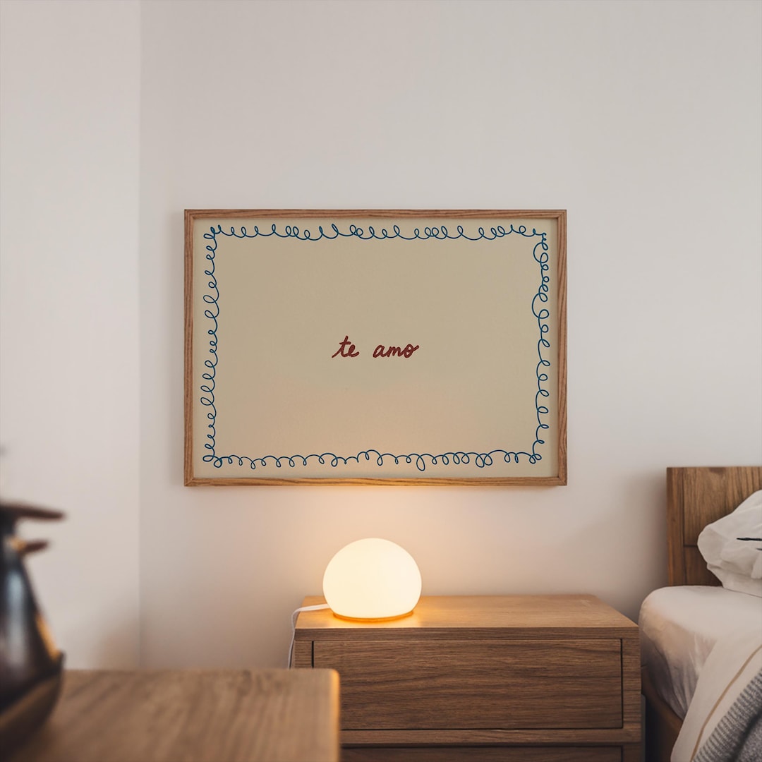 Te Amo Print – Hand Drawn Love Wall Art (digital Download) - Etsy UK