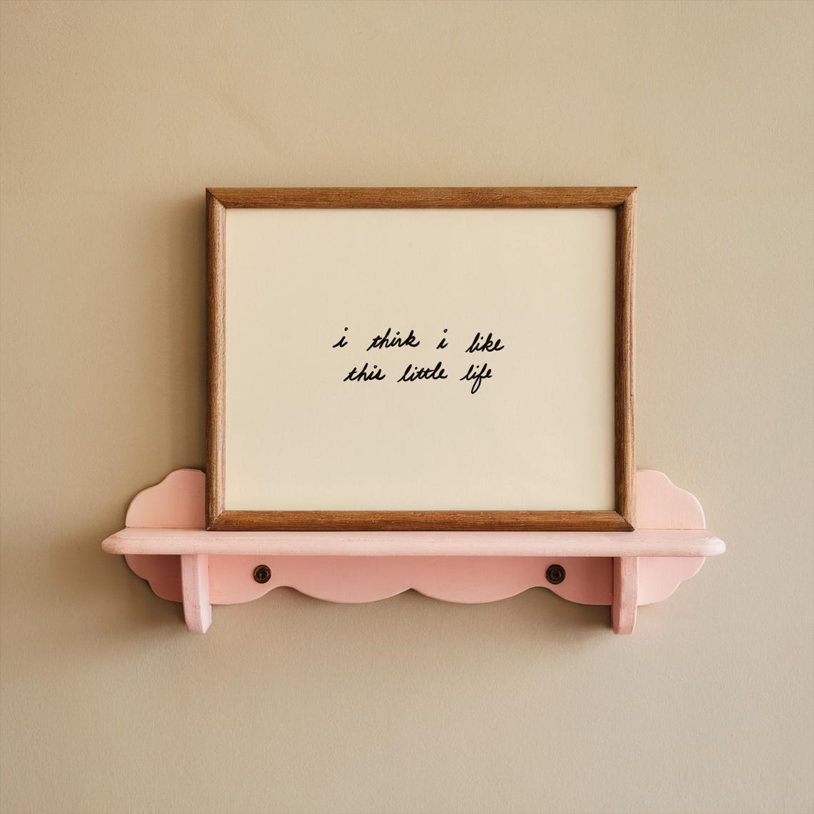 Typography Art Print: I Think I Like This Little Life (digital Download ...