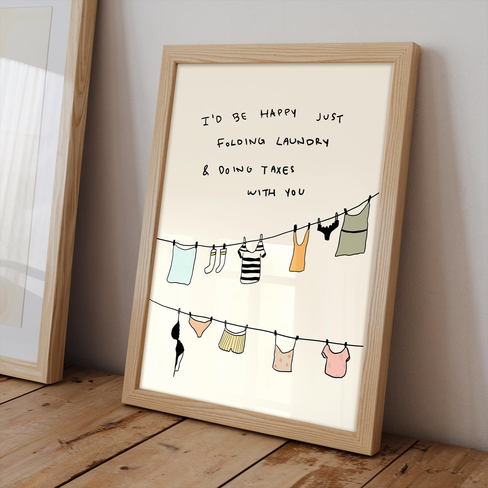 Laundry Room Hand-drawn Decor Printable Wall Art, Rustic Vintage ...