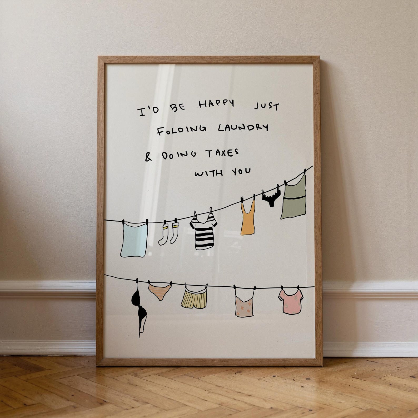 Laundry Room Hand-drawn Decor Printable Wall Art, Rustic Vintage ...