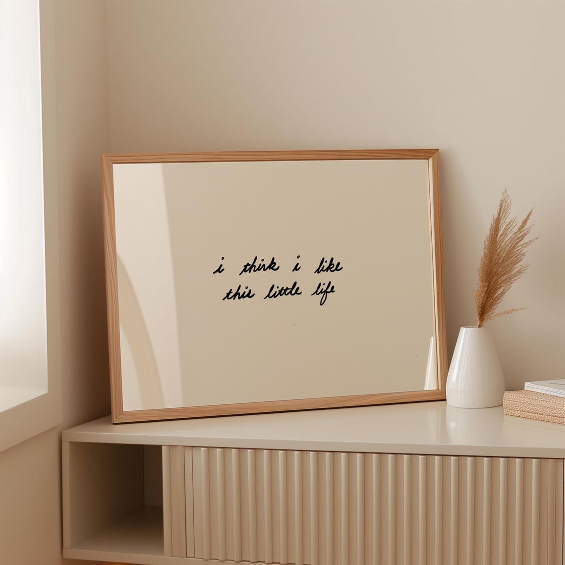 Typography Art Print: I Think I Like This Little Life (digital Download ...