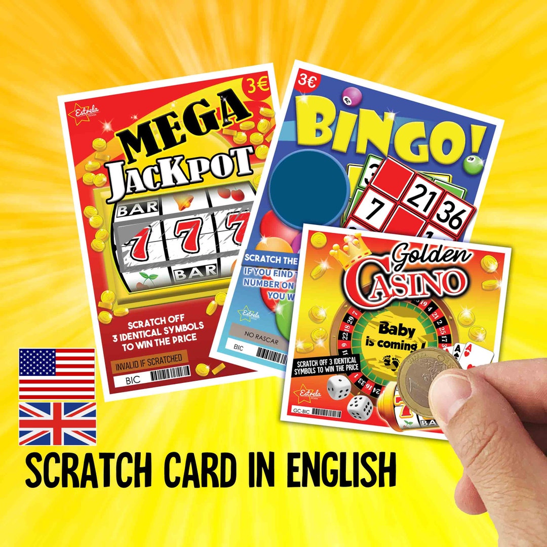 ENGLISH Scratch Card PREGNANCY Announcement MARRIAGE Announcement - Etsy