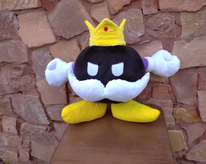 Custom Plush Inspired by King Bob-omb Super Mario Party Plush - Etsy