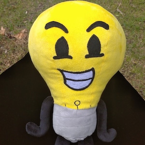 BFDI Toy Plush. Toy Light Bulb Inanimate Insanity. Custom Plush ...