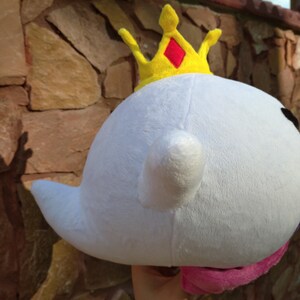 King Boo Plush Toy, Custom Mario Inspired Plushie - Etsy