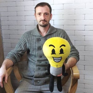 BFDI Toy Plush. Toy Light Bulb Inanimate Insanity. Custom Plush ...