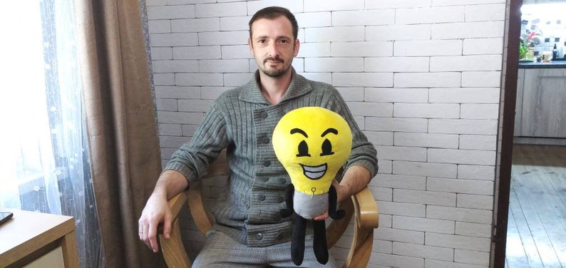 BFDI Toy Plush. Toy Light Bulb Inanimate Insanity. Custom - Etsy
