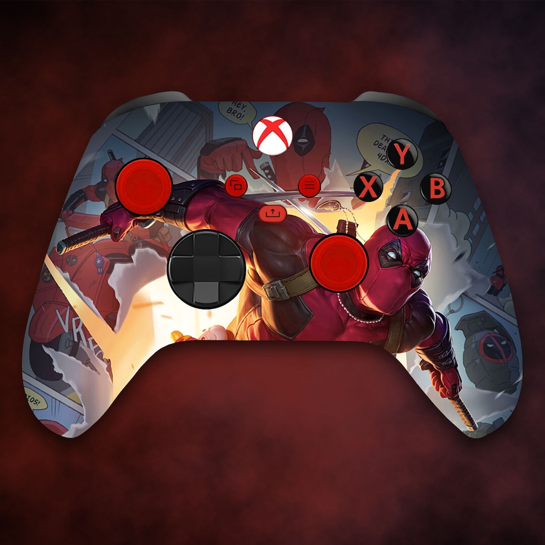 Deadpool version 2 Custom Wireless Controller for Xbox or - Etsy