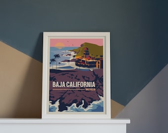 Old Californian Baja Map 1924 Vintage Baja California Peninsula Atlas ...