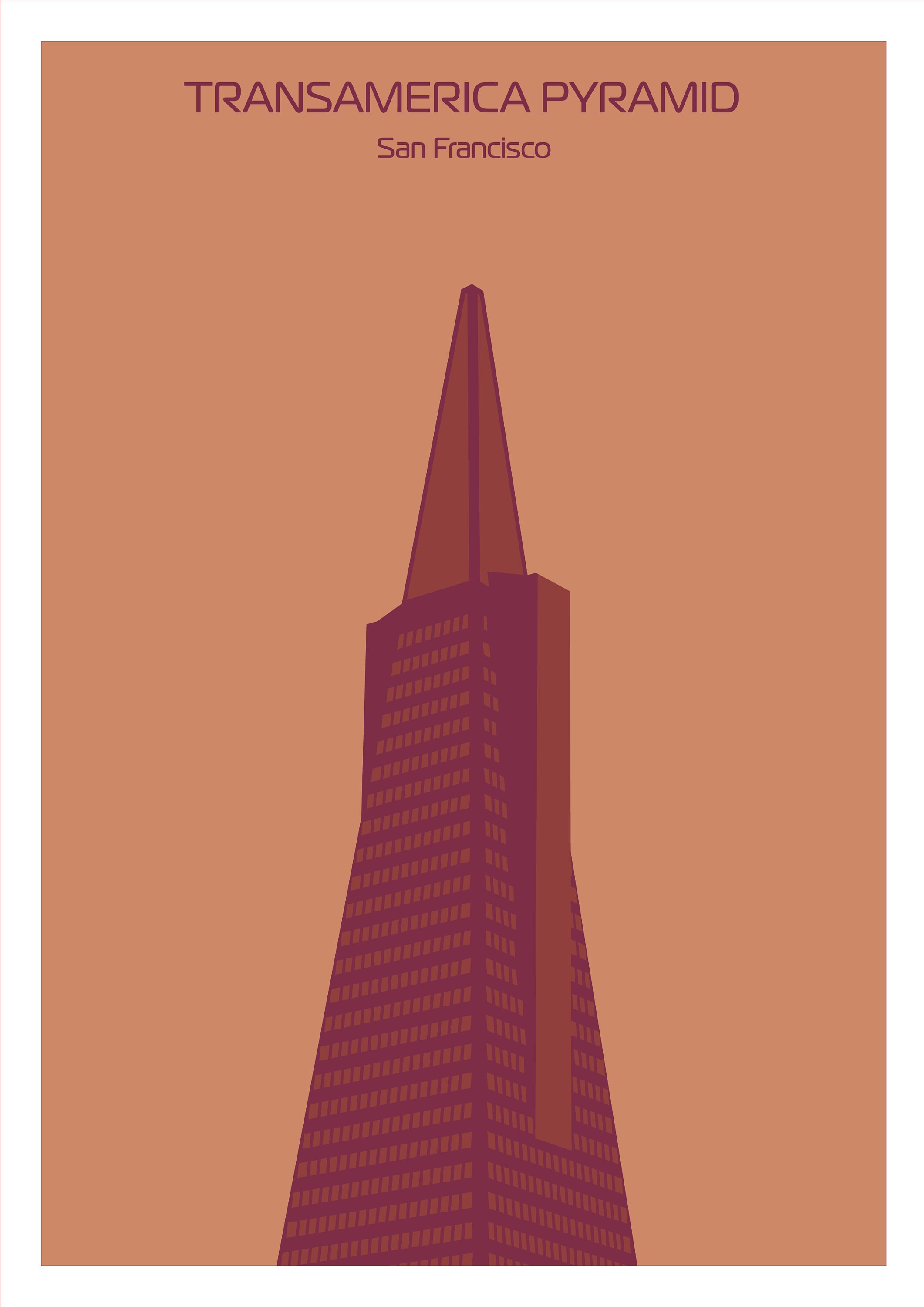 Transamerica Pyramid Printable Poster - Etsy