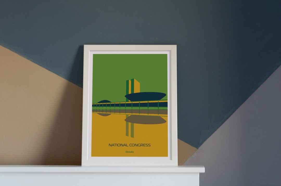 Printable Poster- National Congress, Brasilia - Etsy