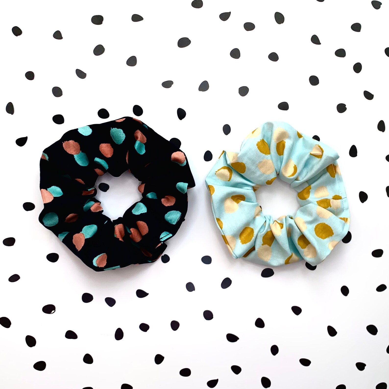 Scrunchie Box Dotty Scrunchies Scrunchie Set Hair - Etsy UK