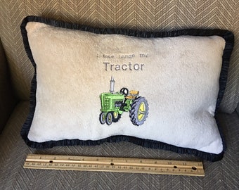 John Deere Tractor Pillow - Etsy