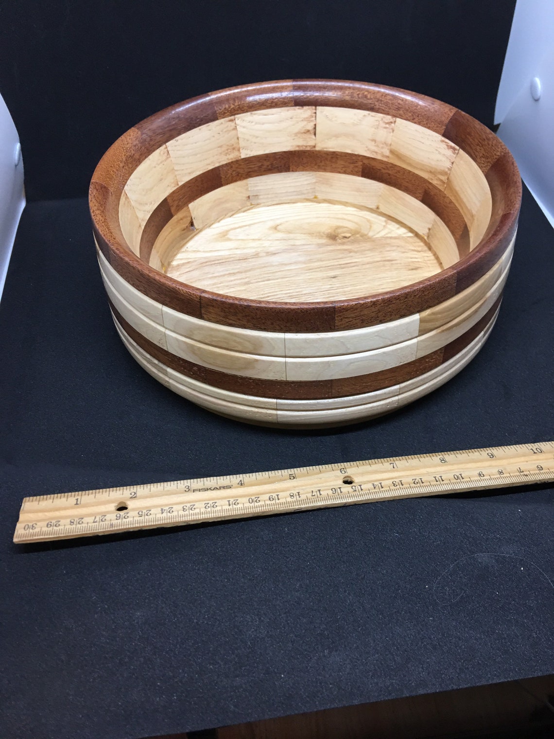 Segmented Wooden Bowl - Etsy