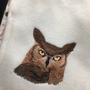 Winter Scarf With Owl - Etsy