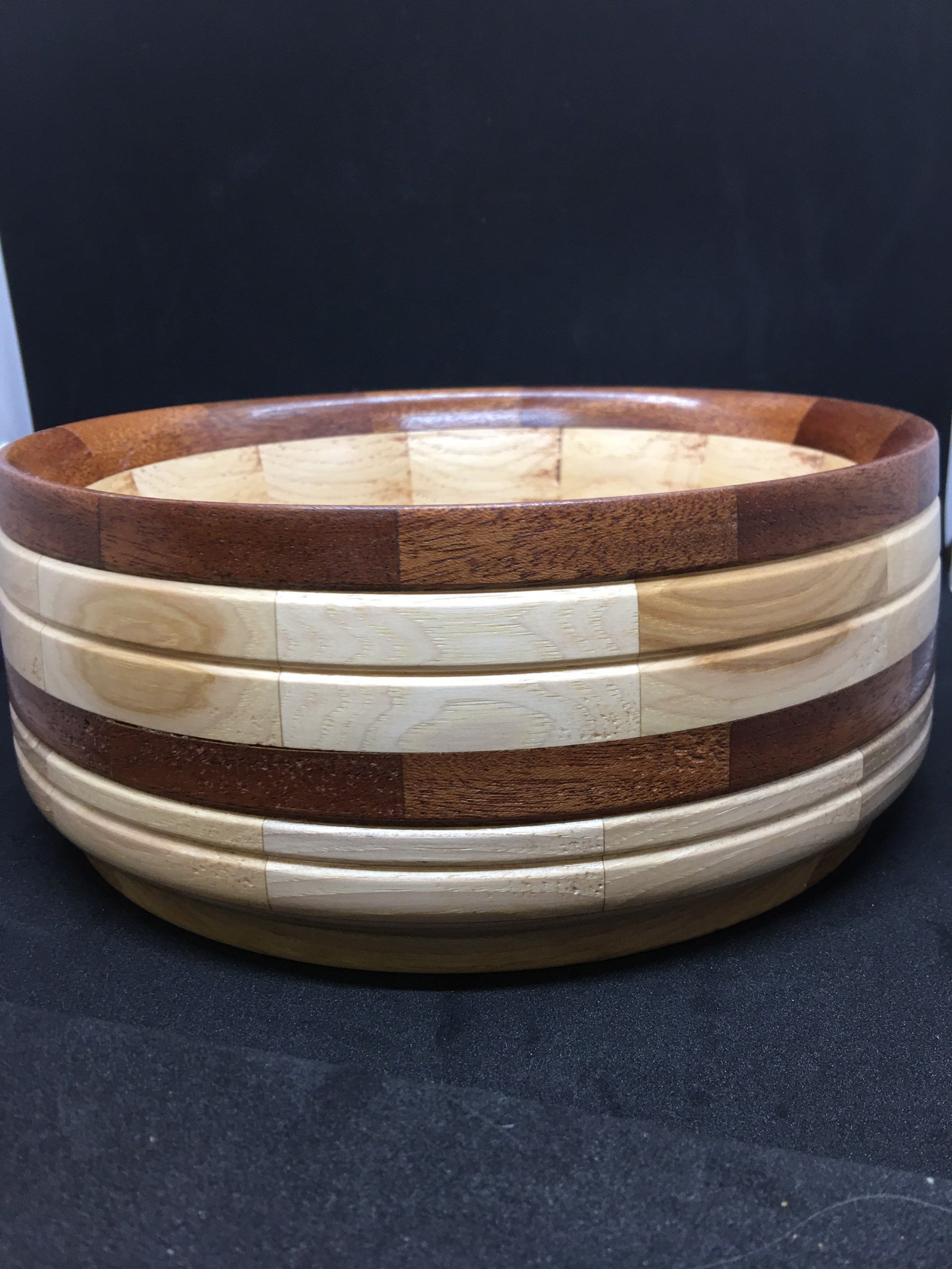Segmented Wooden Bowl - Etsy