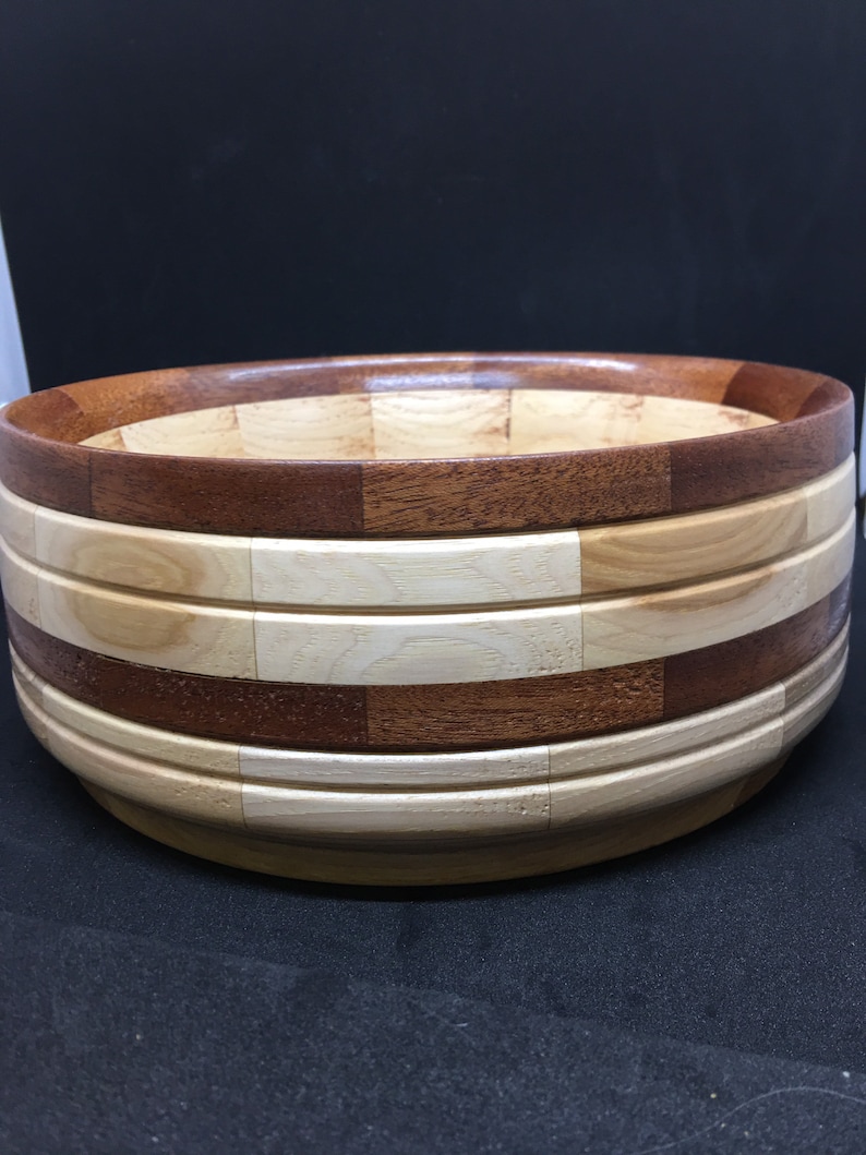 Segmented Wooden Bowl - Etsy