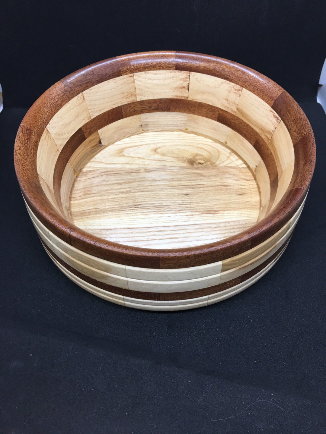 Segmented Wooden Bowl - Etsy