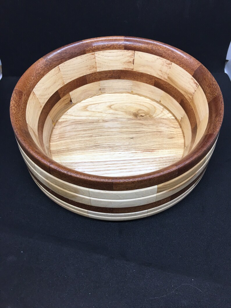 Segmented Wooden Bowl - Etsy