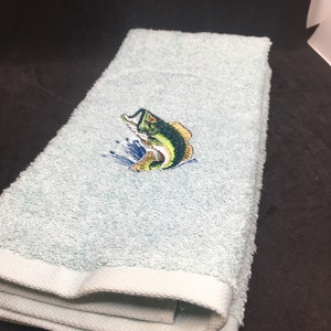 Bass Fish Hand Towels - Etsy