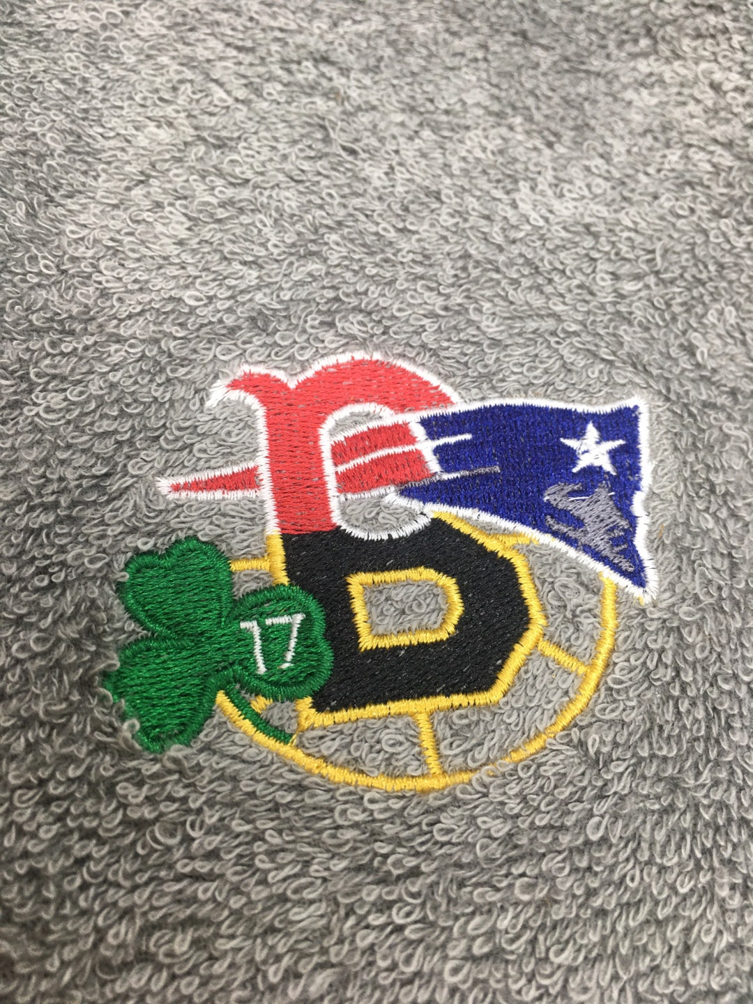 Boston Sports Team Towels With Embroidery - Etsy
