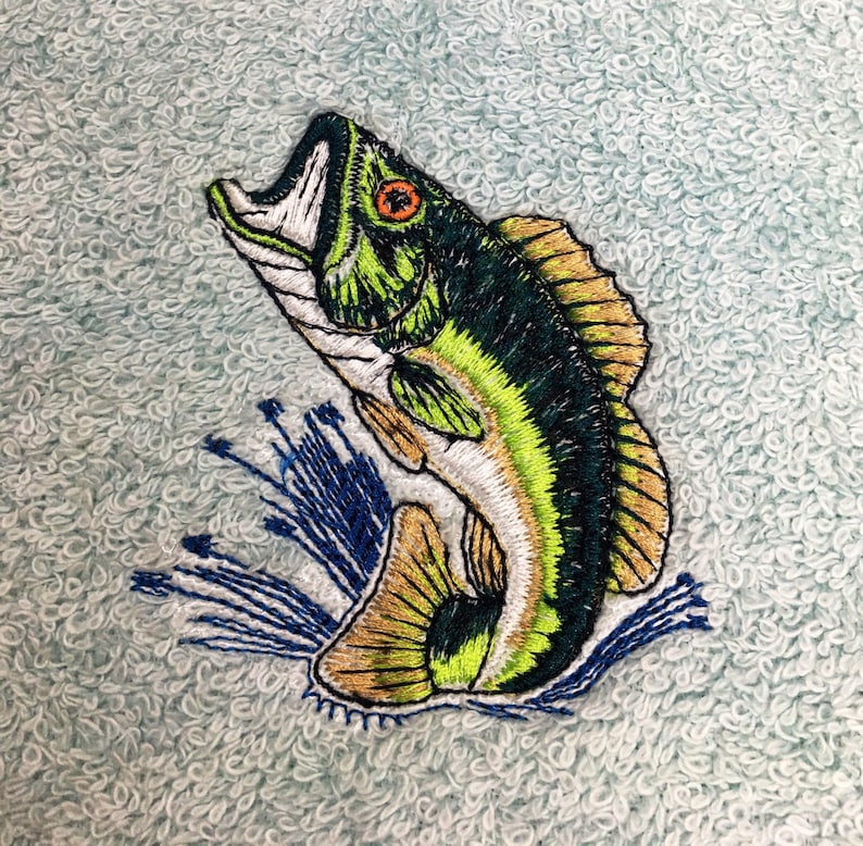Bass Fish Hand Towels - Etsy