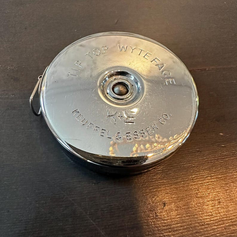 Vintage Keuffel Esser Metal Tape Measure – K&E Engineer’s Retractable ...