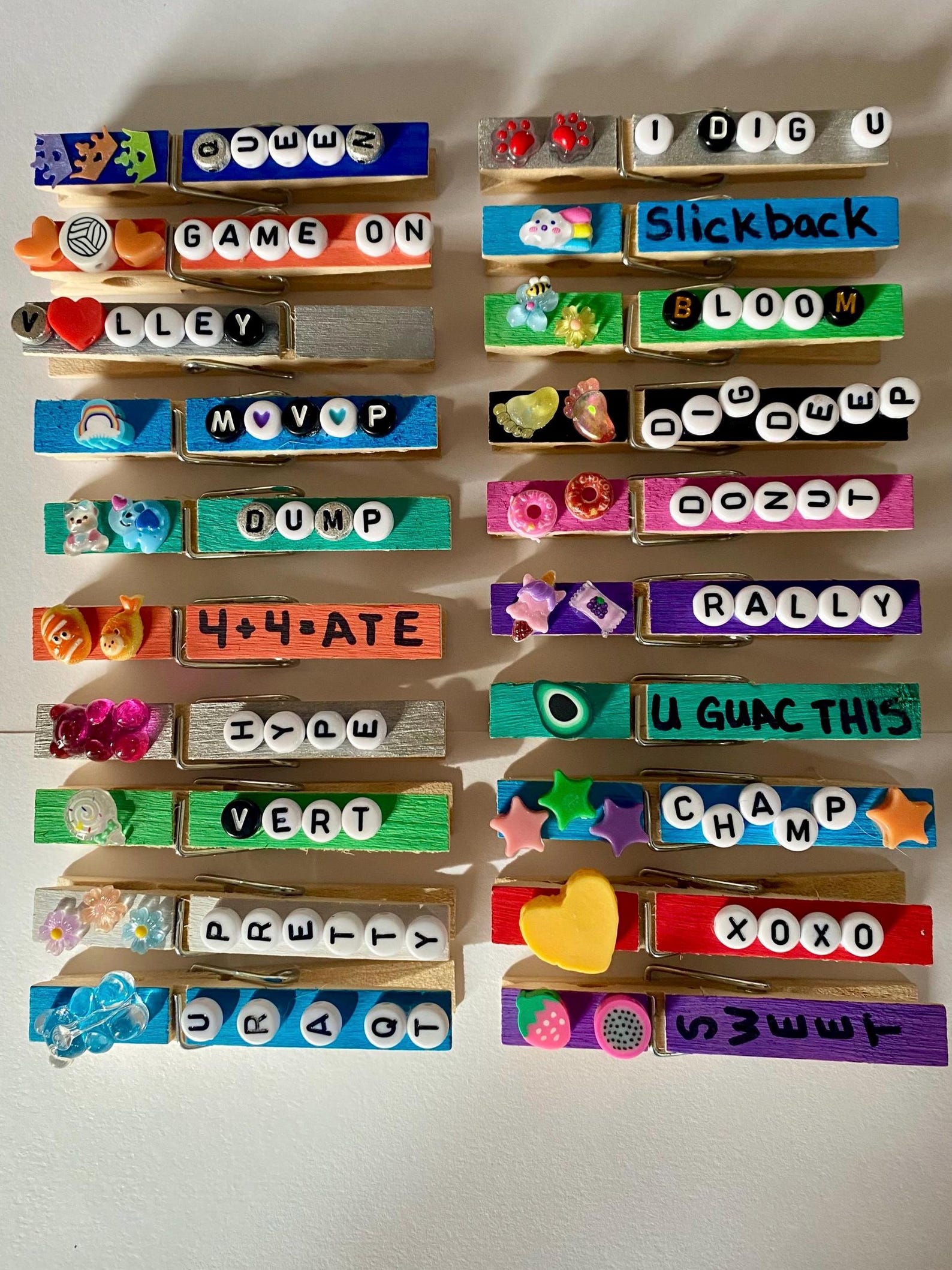 Volleyball Spirit Clips - Etsy
