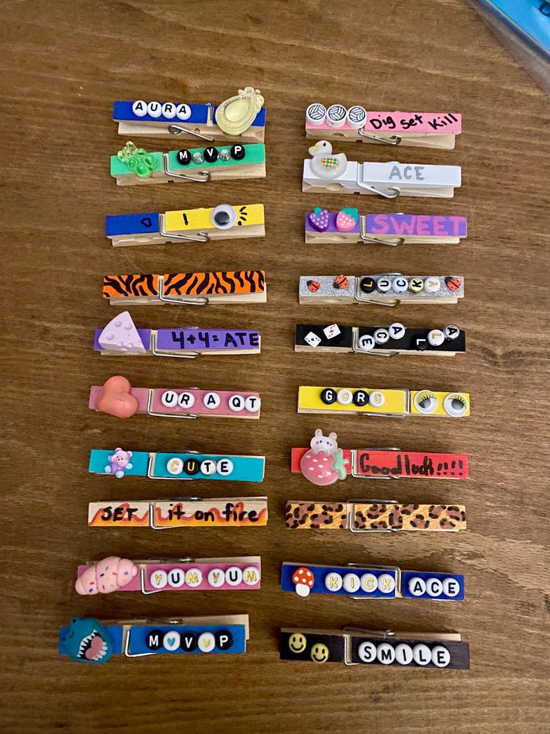 Volleyball Spirit Clips - Etsy