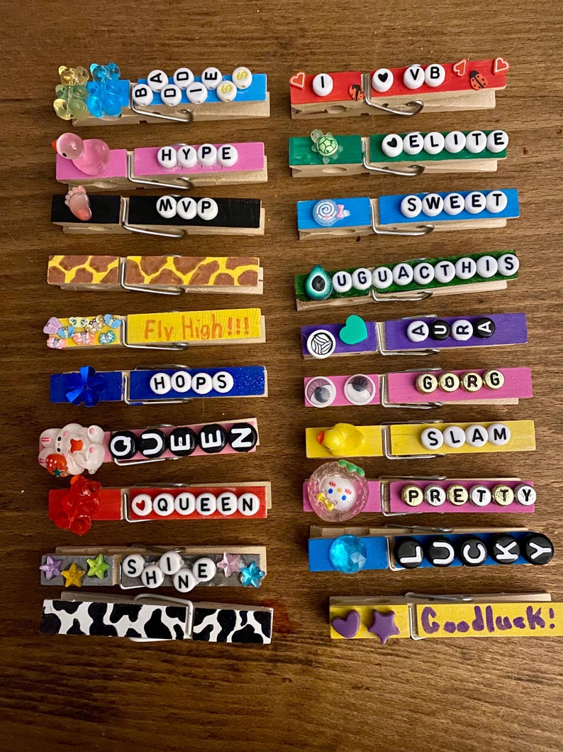 Volleyball Spirit Clips - Etsy