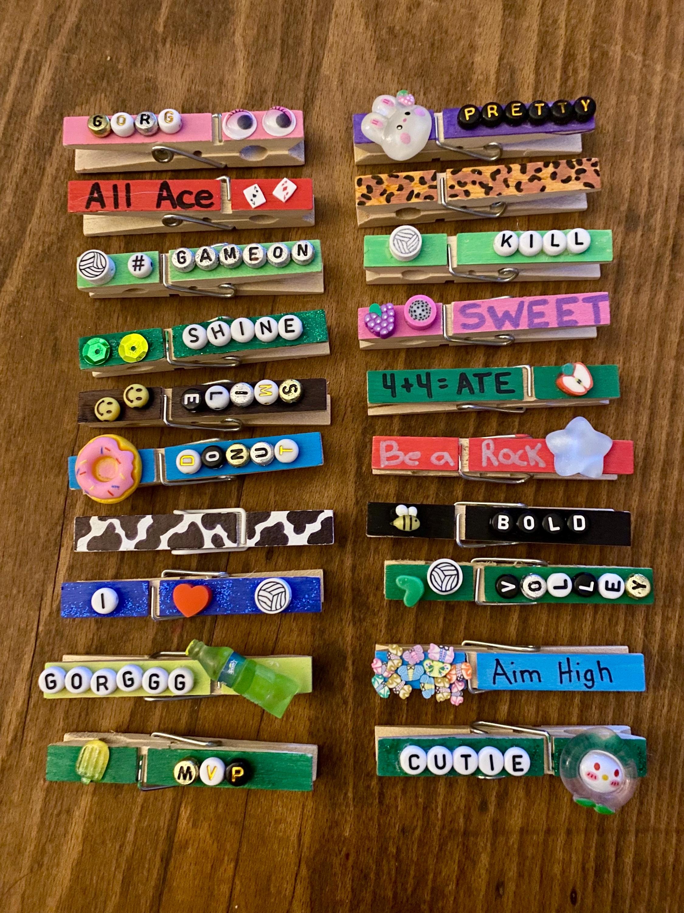 Volleyball Spirit Clips - Etsy