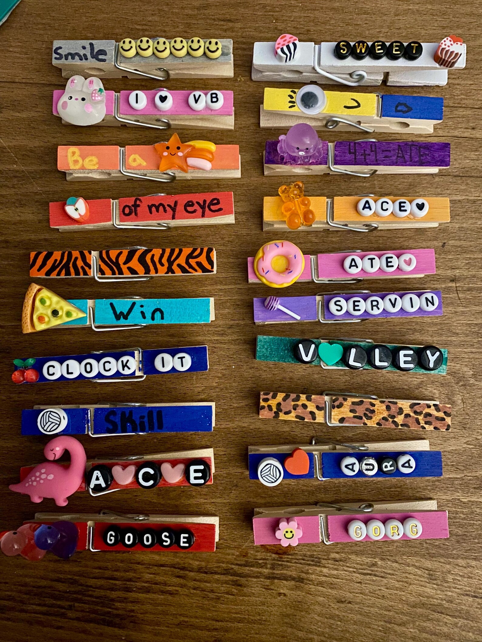Volleyball Spirit Clips - Etsy
