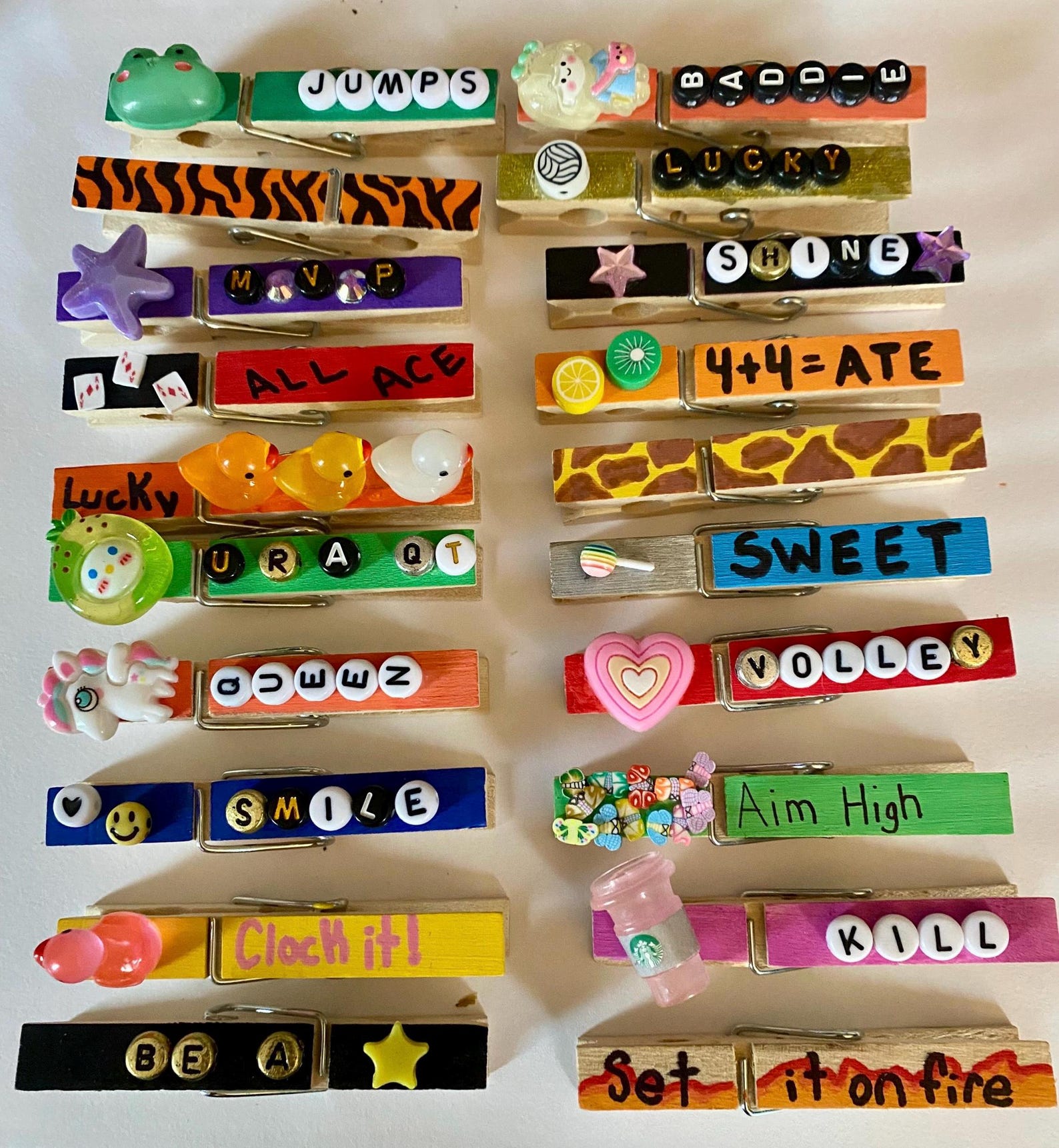 Volleyball Spirit Clips - Etsy