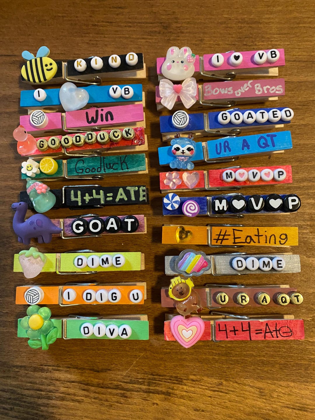 Volleyball Spirit Clips - Etsy