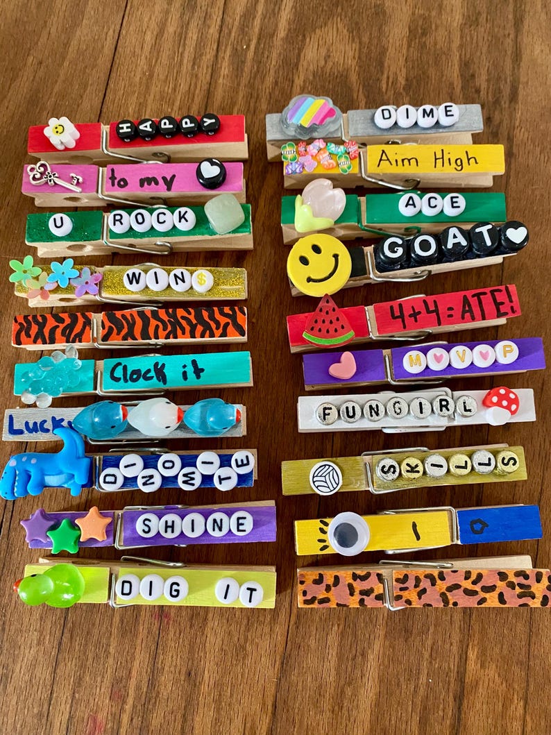 Volleyball Spirit Clips - Etsy