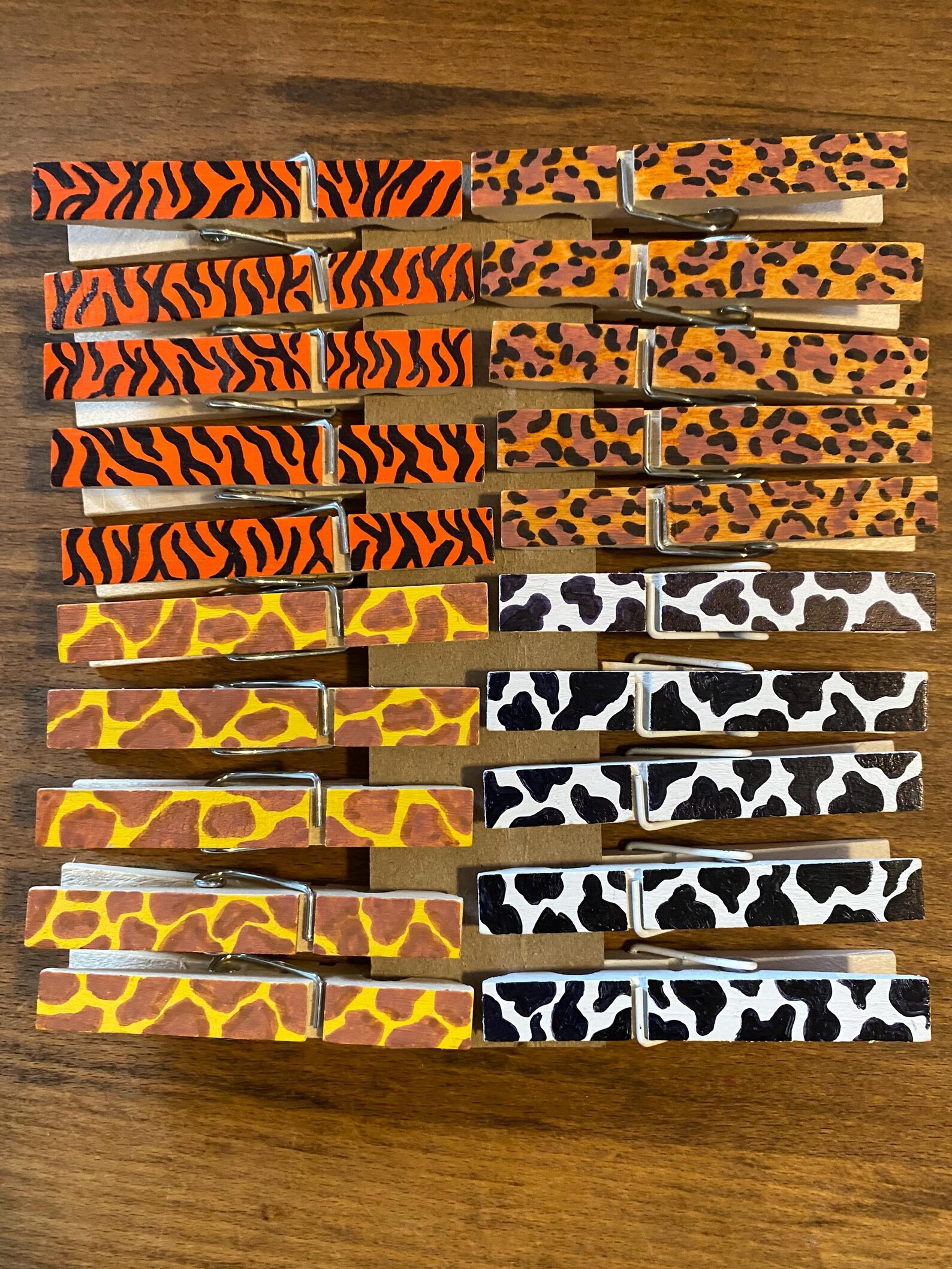 Volleyball Spirit Clips - Animal Print - Etsy