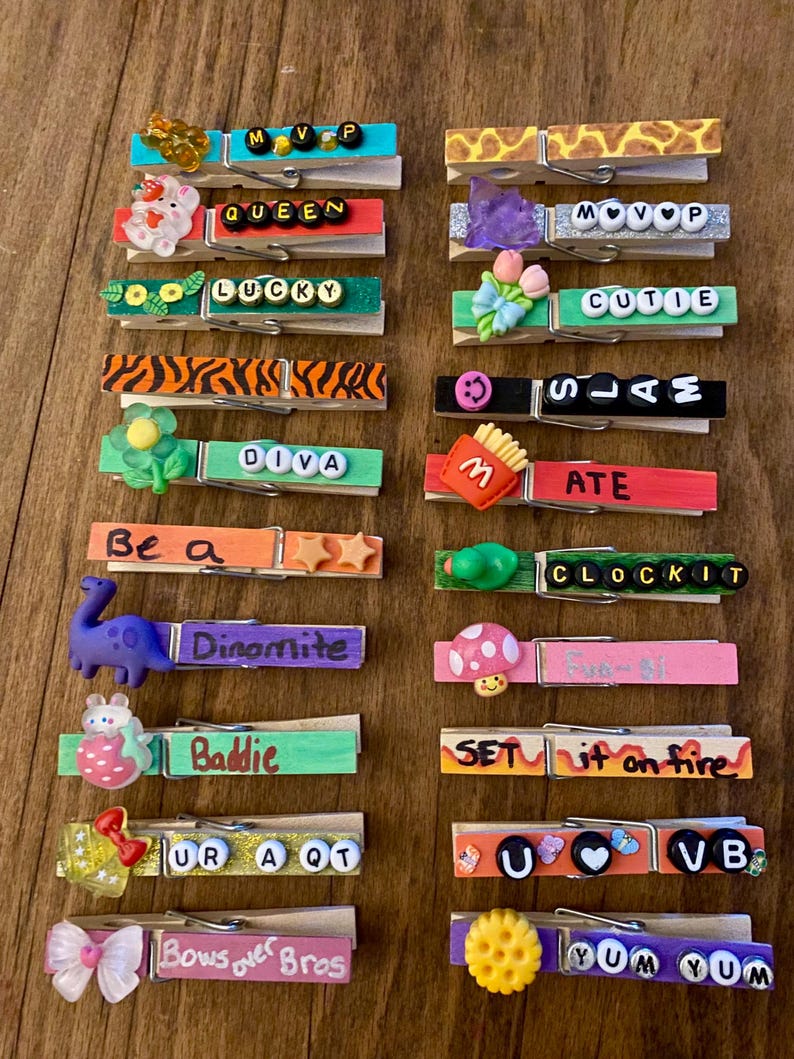Volleyball Spirit Clips - Etsy