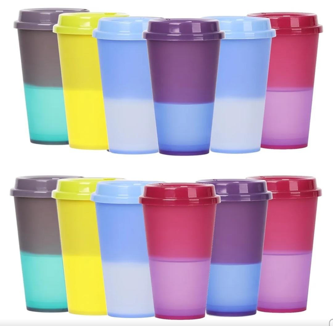REUSABLE/PORTABLE to Go Coffee or Beverage Cups, Color Changing ...