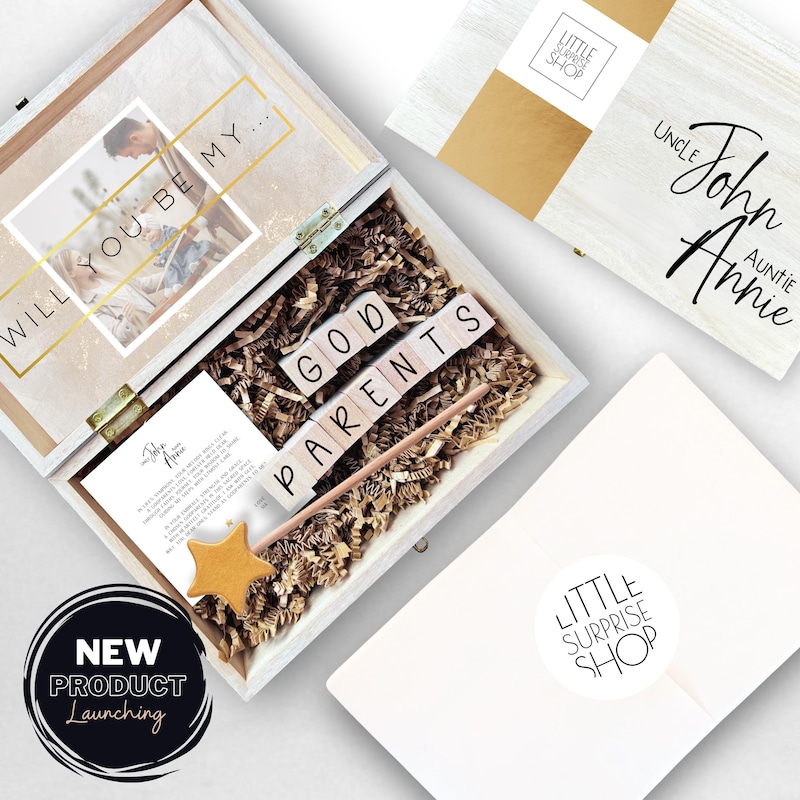 Godparent Proposal Box - Etsy