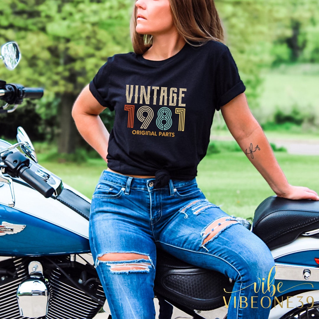 Vintage 1981 T-shirt , Retro T-shirt, Birthday Year T-shirt, 42nd ...