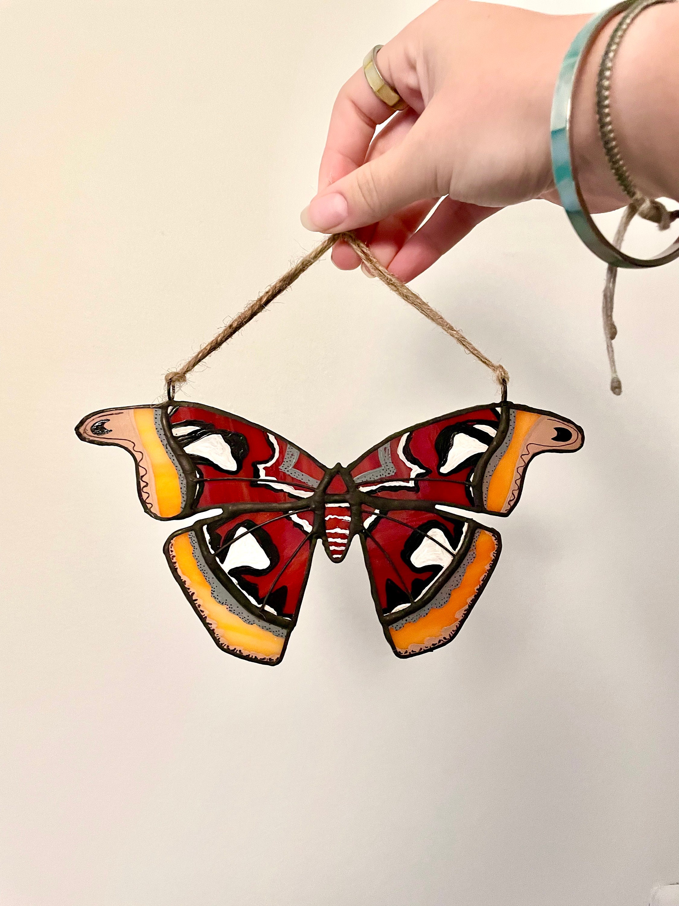Stained Glass Atlas Moth - Etsy