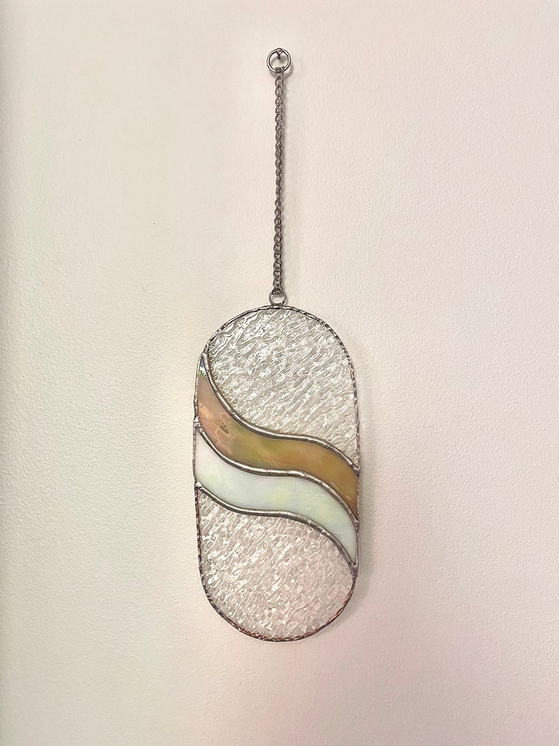 Stained Glass Modern Suncatcher - Etsy