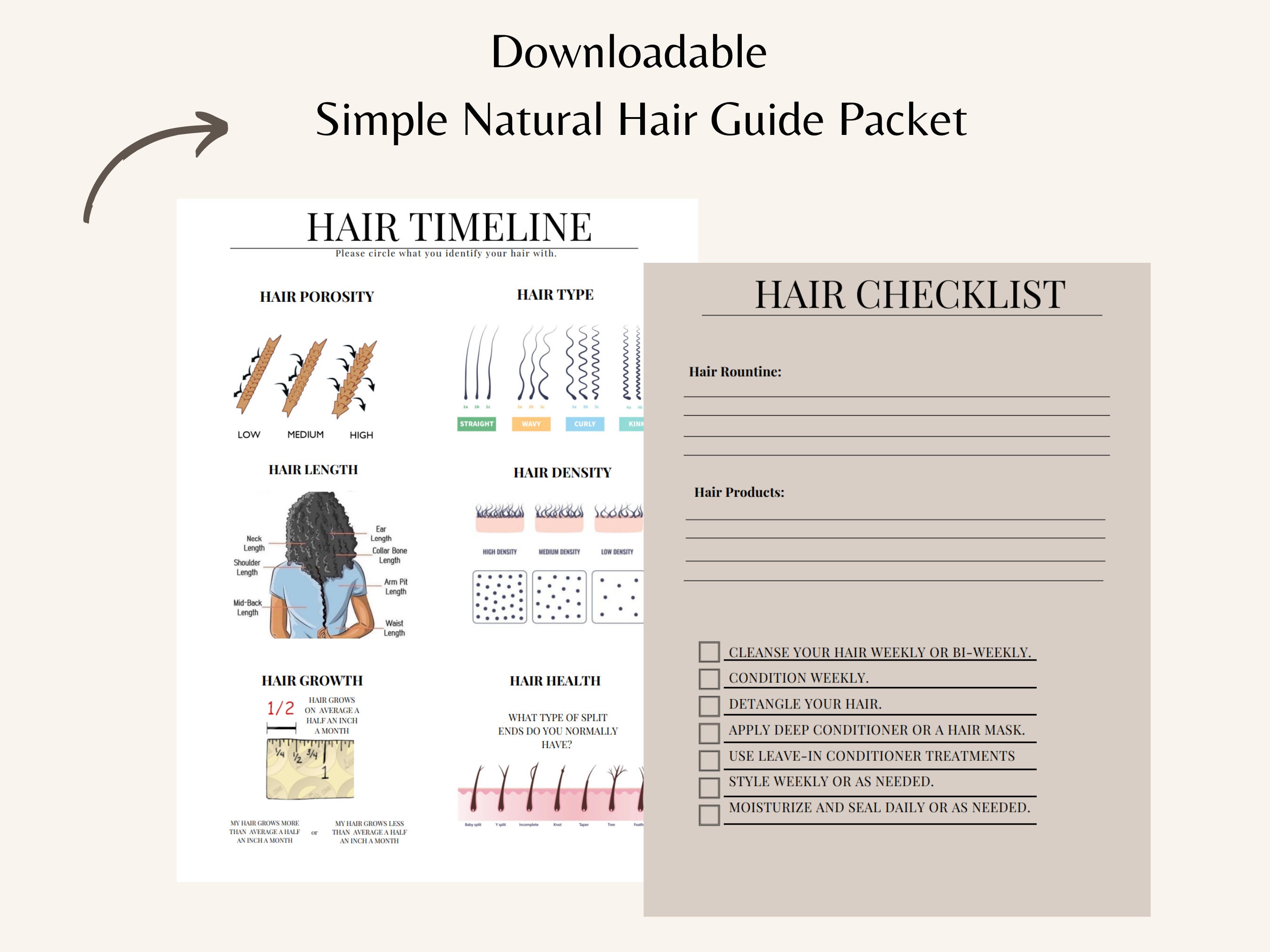 Natural Hair Guide Packet - Etsy
