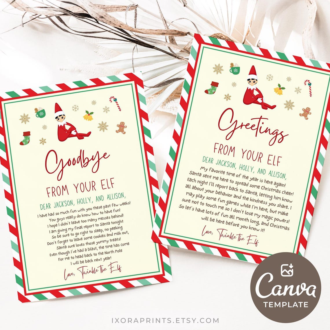 Editable Elf Hello Letter, Greetings From Elf, Elf I'm Back, Elf ...