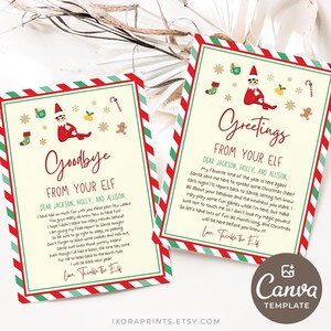 Editable Elf Hello Letter, Greetings From Elf, Elf I'm Back, Elf ...