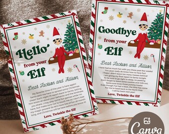 Editable Elf Hello Letter, Greetings From Elf, Elf I'm Back, Elf ...